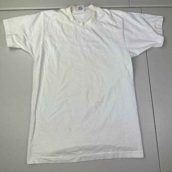 Botany 500 | Shirts | Vintage Botany 50 Tshirt L White Plain Usa Made ...